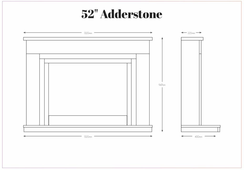 Adderstone Micromarble Electric Fireplace - Zigis Fireplaces