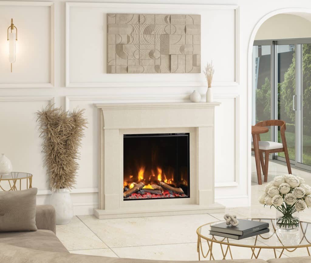 Elkstone Micromarble Electric Fireplace - Zigis Fireplaces