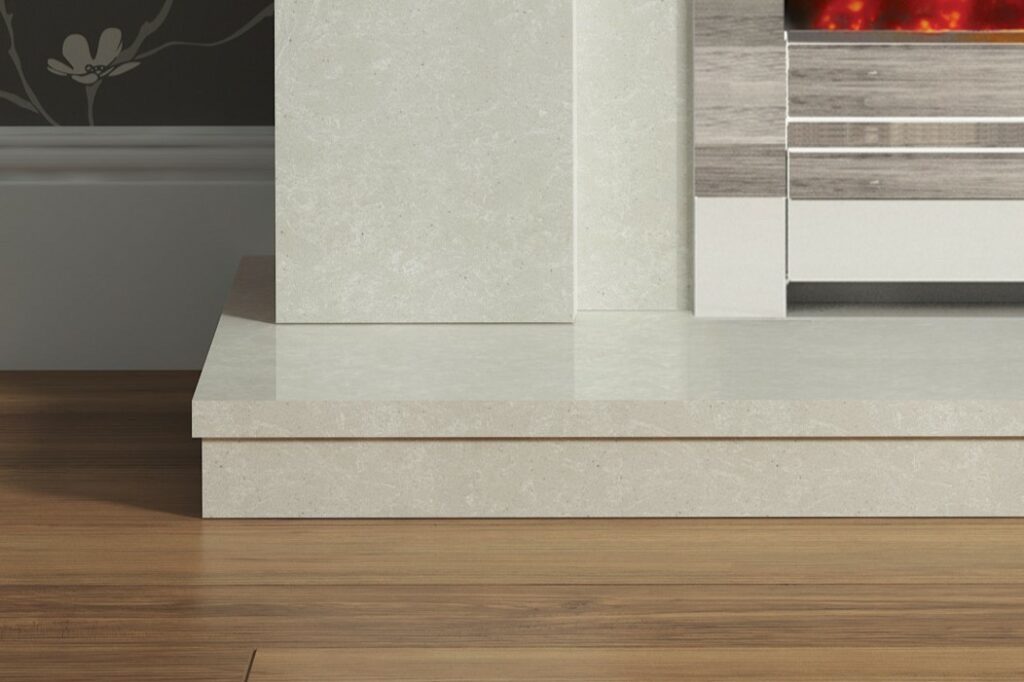 Hallington Micro Marble Electric Fireplace - Zigis Fireplaces