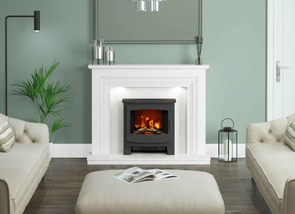 Foxworth Large Inset Electric Stove - Zigis Fireplaces
