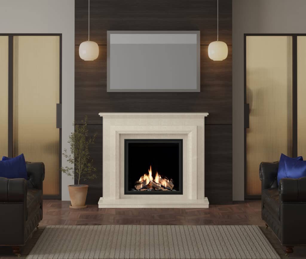 Sunnyside 750CF Micro Marble Gas Fireplace - Zigis Fireplaces