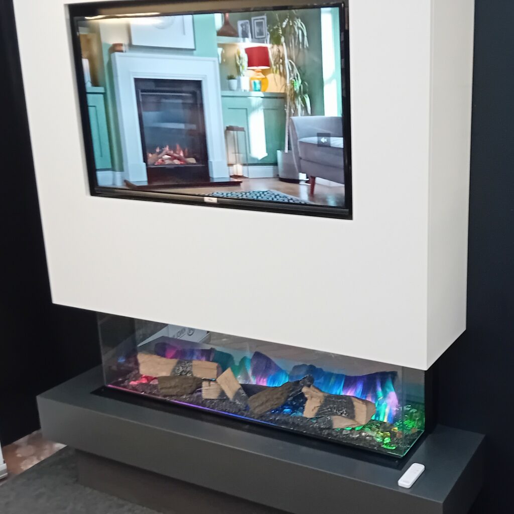 Evonic Fires HALO 1250 XT Electric Fire plus False Chimney Breast with ...